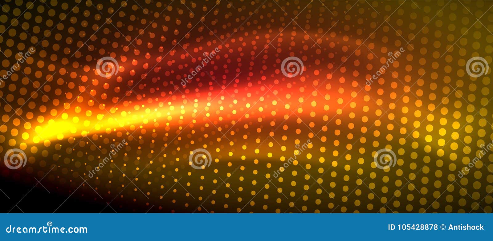 Neon Light Effects, Particles Stock Vector - Illustration of glow ...