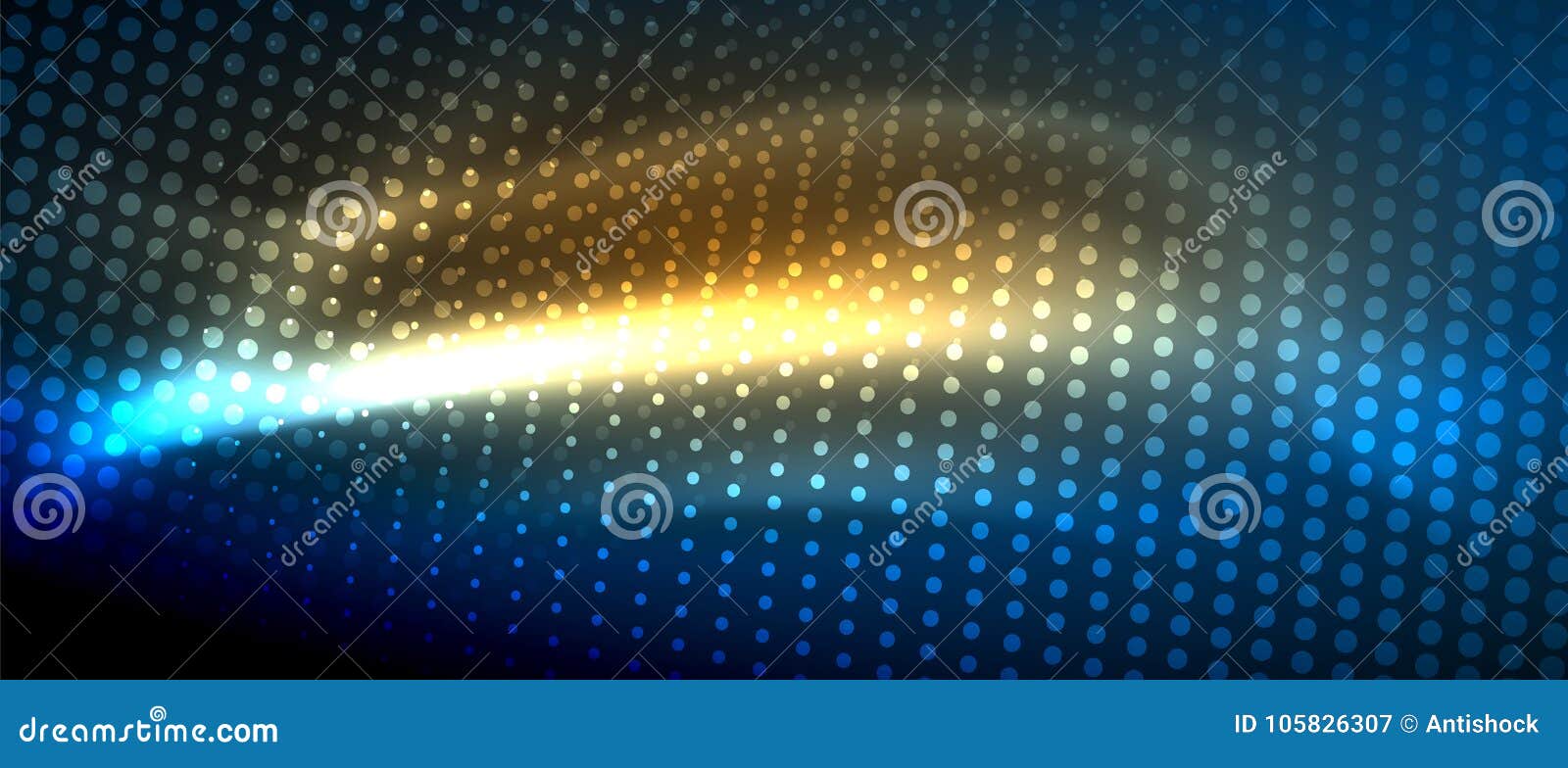 Neon Light Effects, Particles Stock Vector - Illustration of grid ...