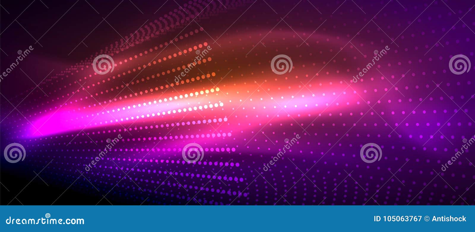Neon Light Effects, Particles Stock Vector - Illustration of glitter ...