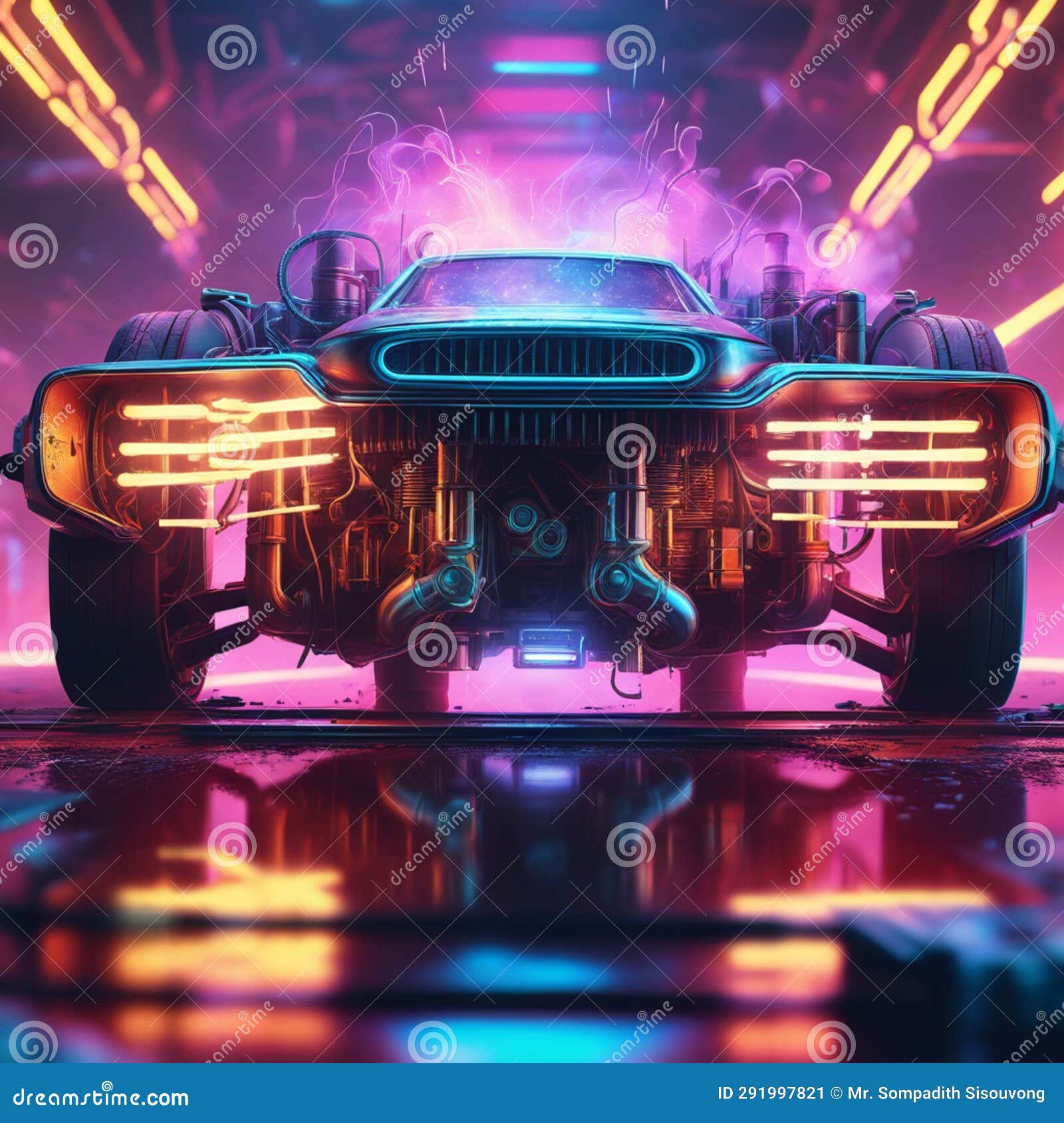 Neon Undercarriage Chassis Carriage For Car Vehicle Frame Red Color ...