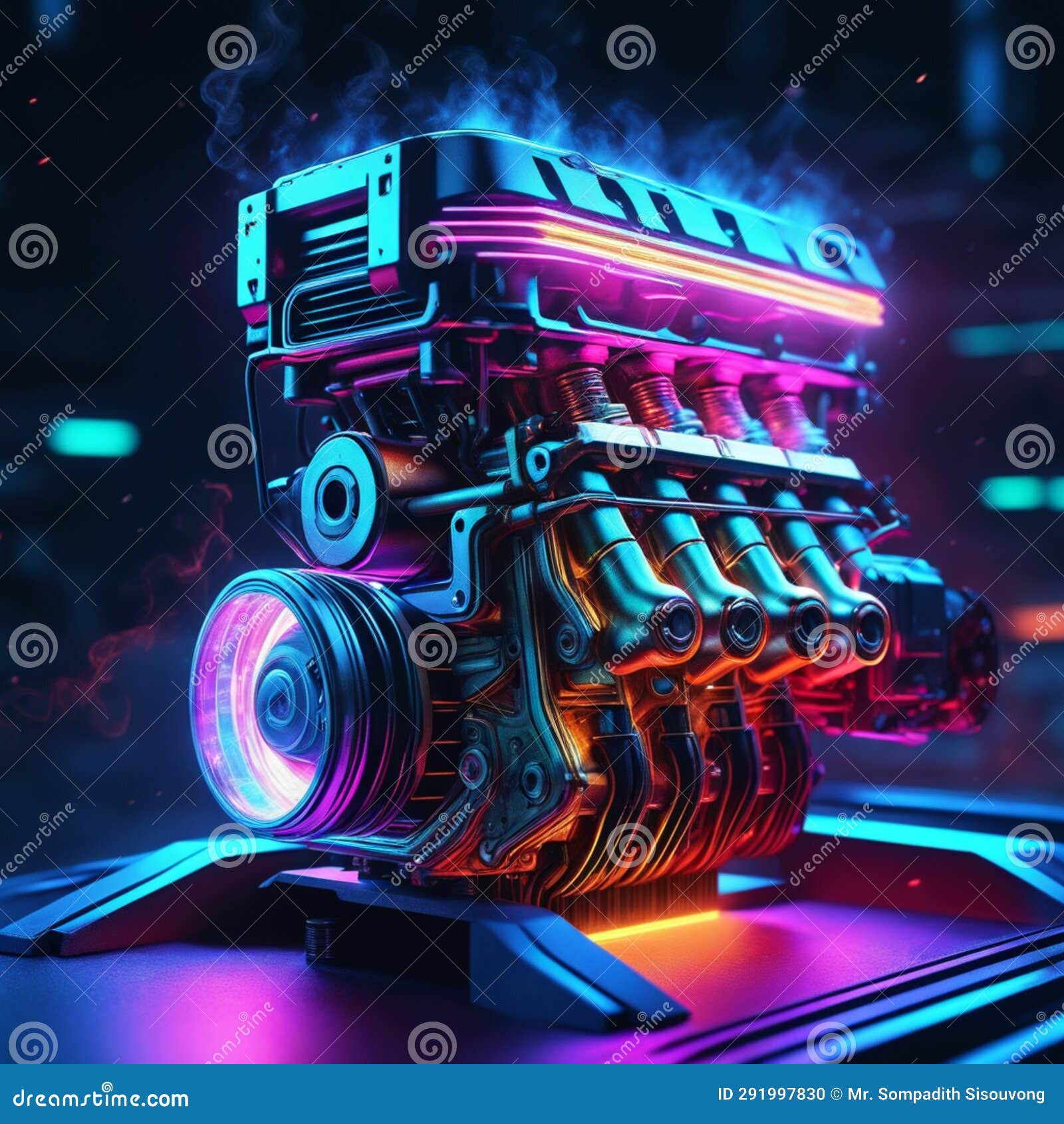 Neon Undercarriage Chassis Carriage For Car Vehicle Frame Red Color ...