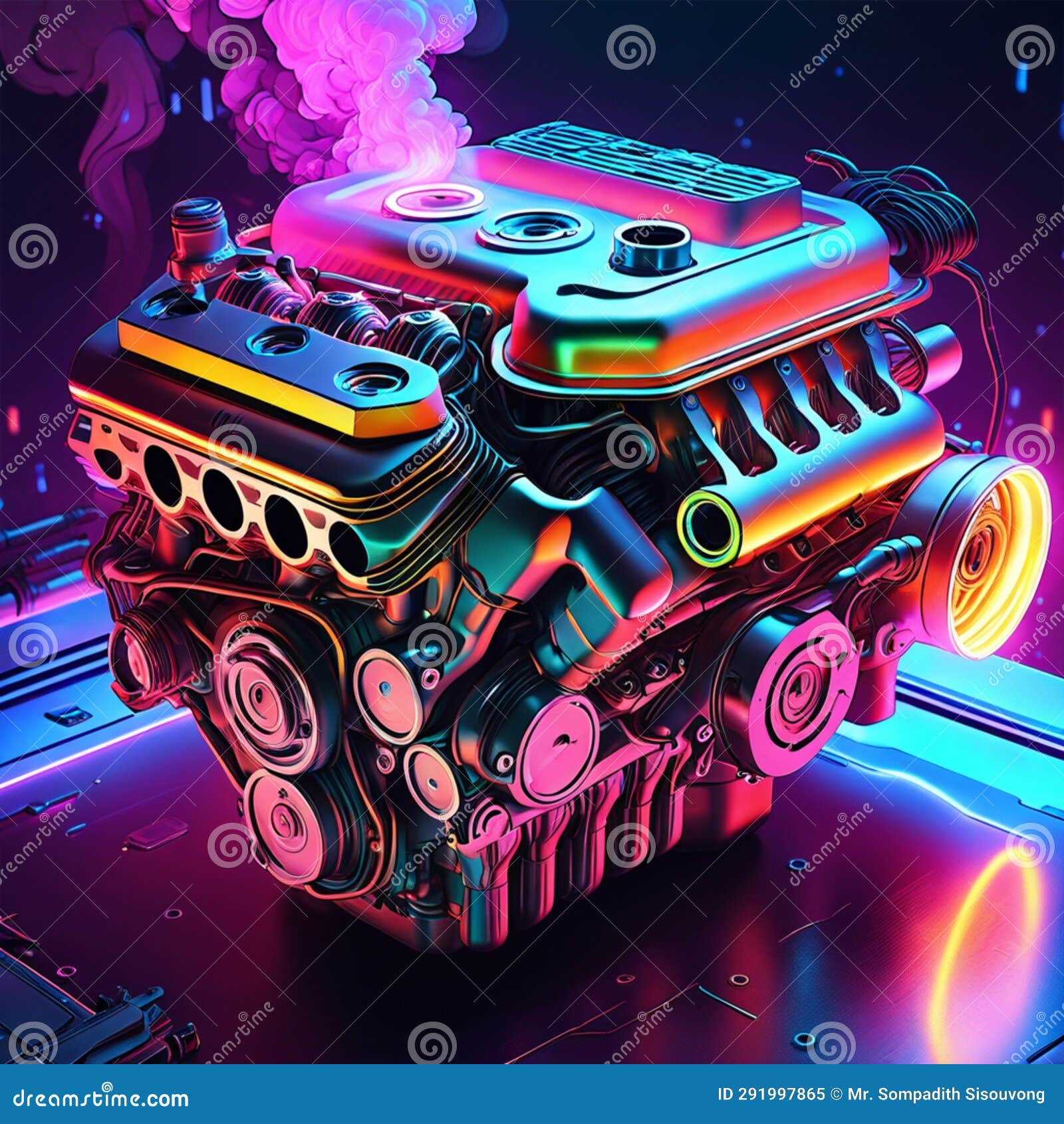 Neon Undercarriage Chassis Carriage For Car Vehicle Frame Red Color ...