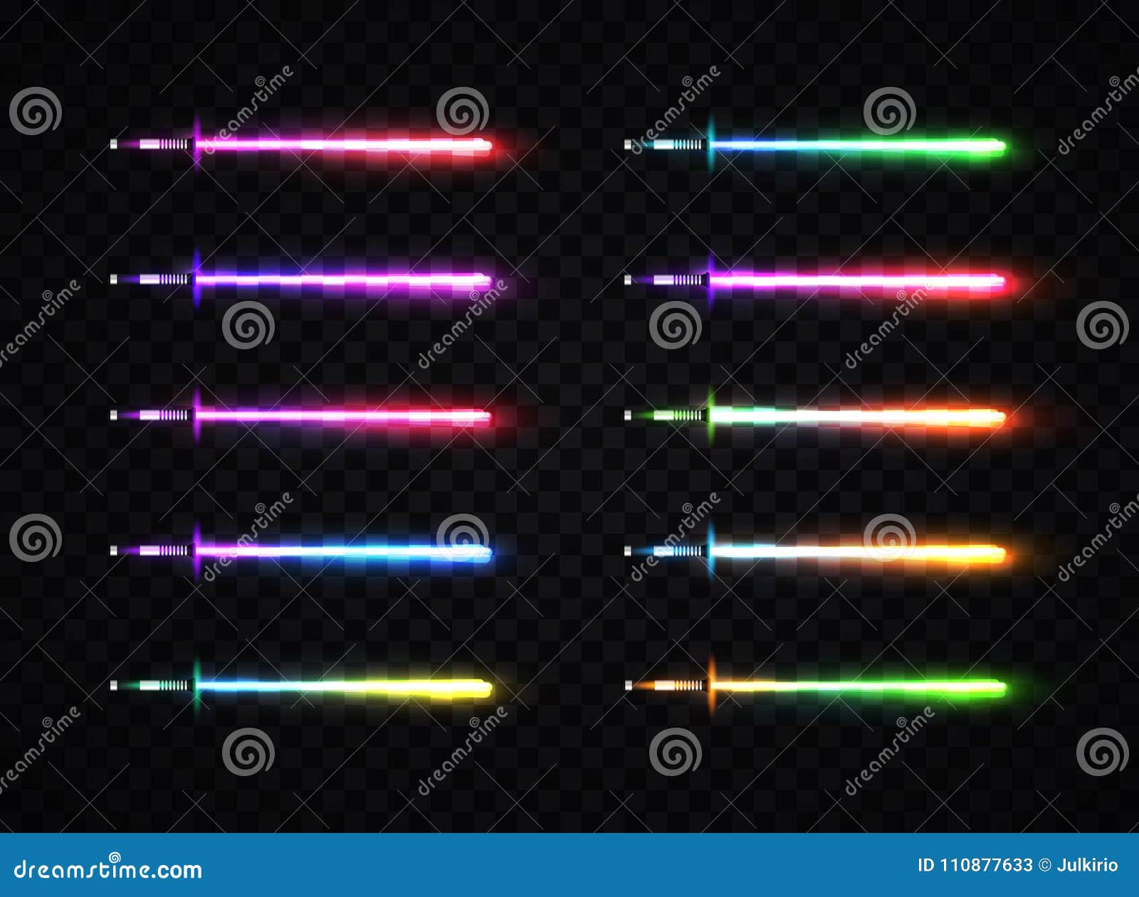 Neon Light Gradient Swords Set. Stock Vector - Illustration of background, knight: 110877633