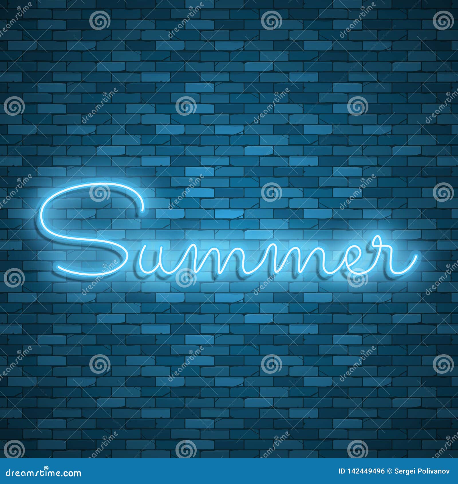 Neon Light Lettering, Stock Vector. Color Design Stock Vector ...