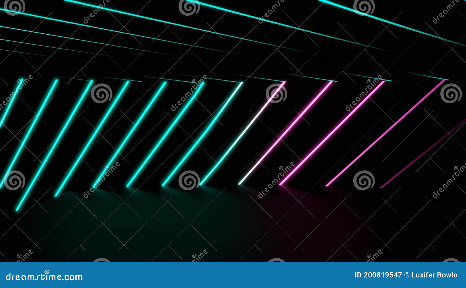 Neon Light of Modern Design. Stock Illustration - Illustration of arch ...
