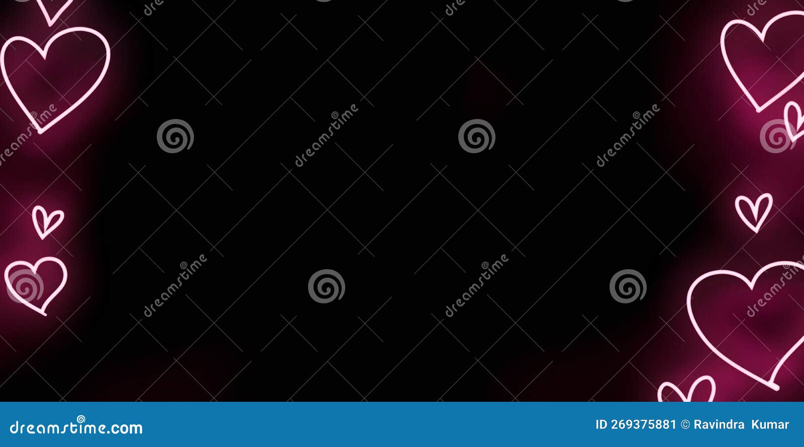 Neon Light Stock Image Black Background Stock Illustration ...