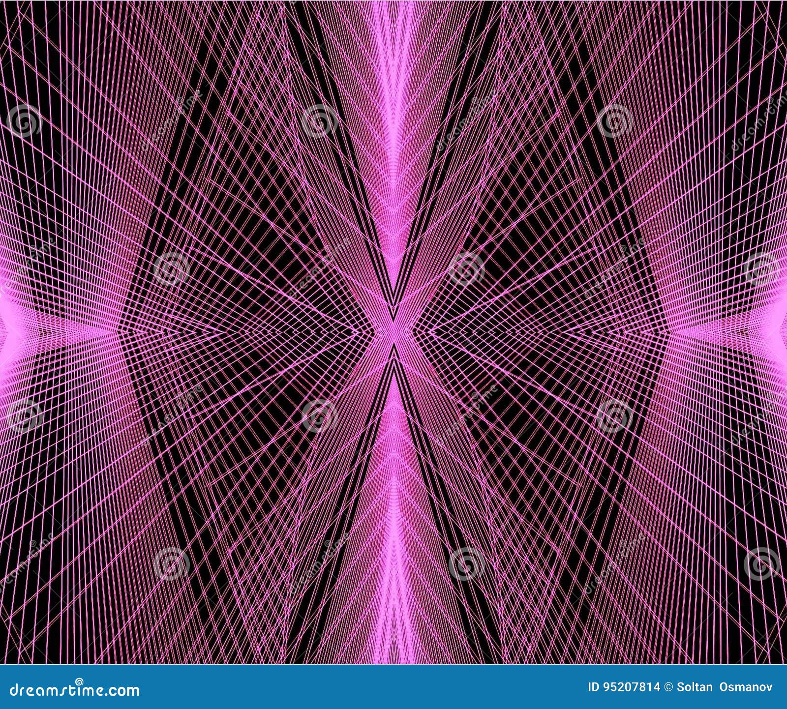 Neon Light Rays and Direct Straight Lines Stock Illustration ...