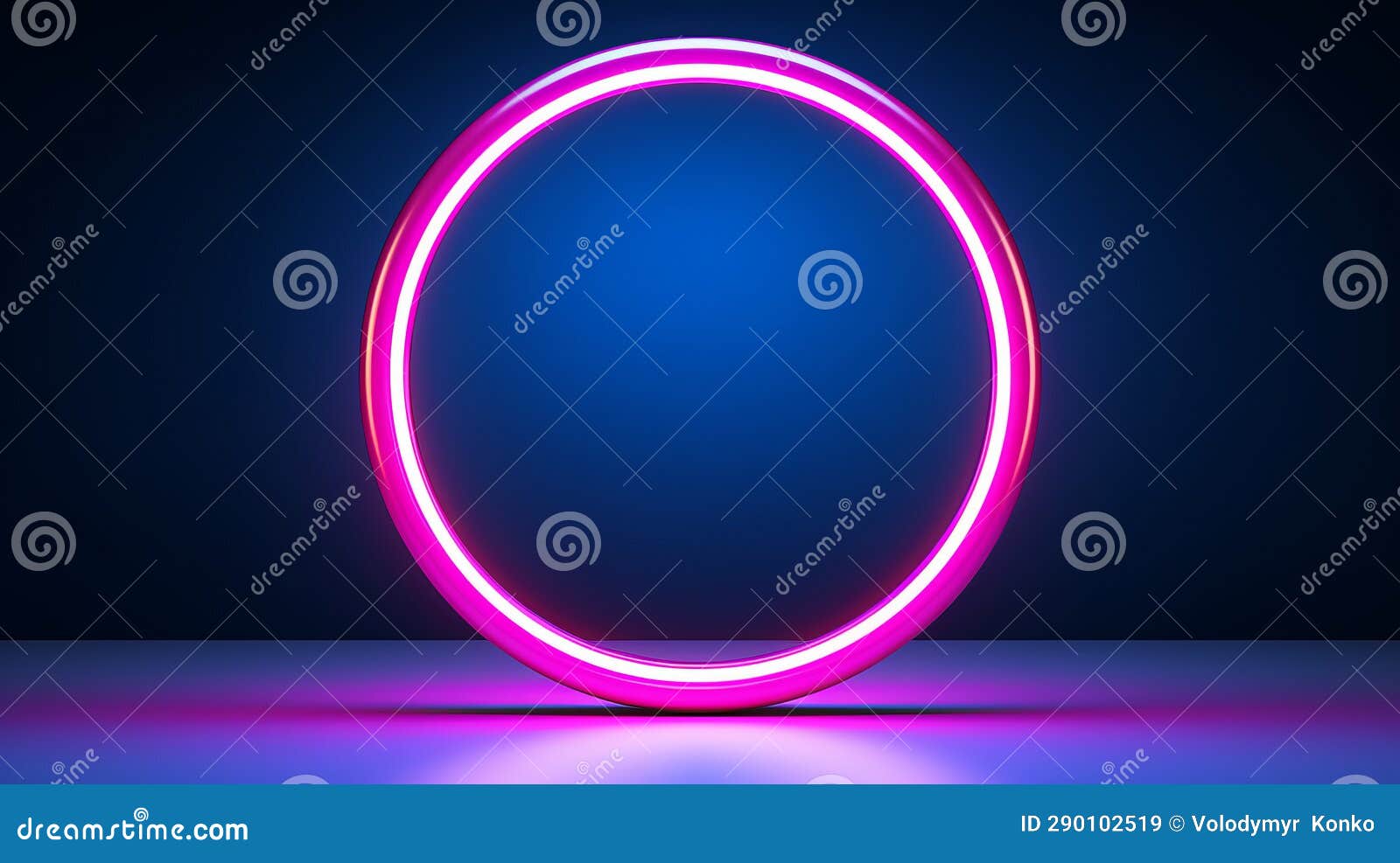 A Neon Light Ring Shining Brightly Against a Dark Backdrop. Generative ...