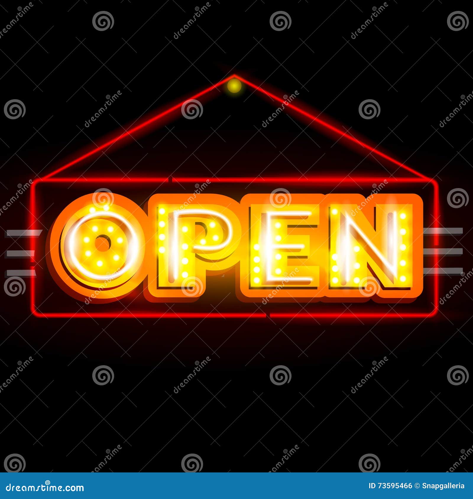 Eco Signboard Open Close Chalk Vector Illustration | CartoonDealer.com ...