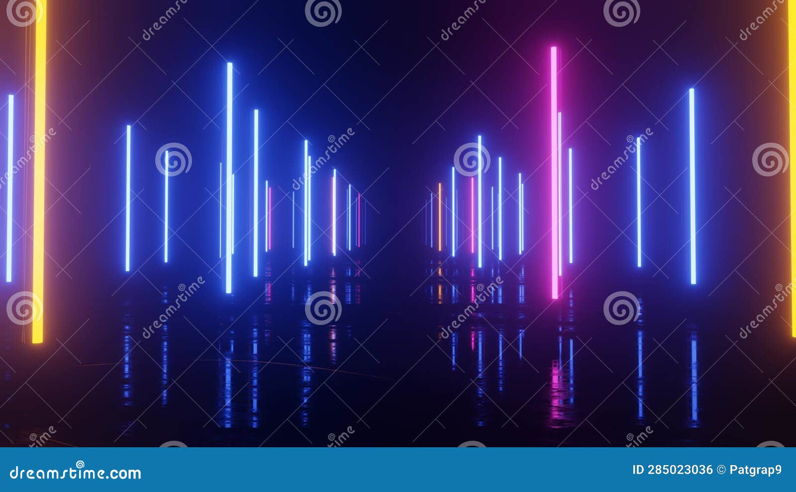 Neon Light VJ Loop Background Stock Footage - Video of lamp, motion ...