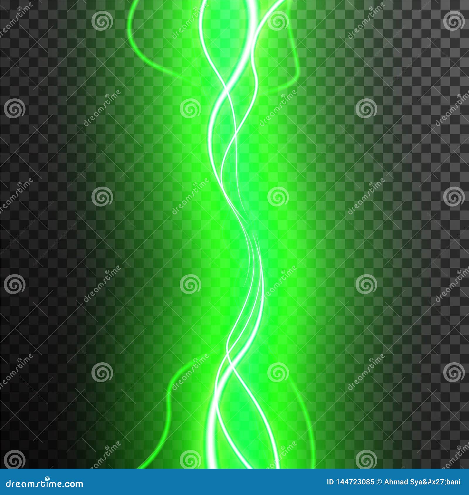 Neon Lighting Electric Thunder Glow Sparkle Vector Transparent Stock ...