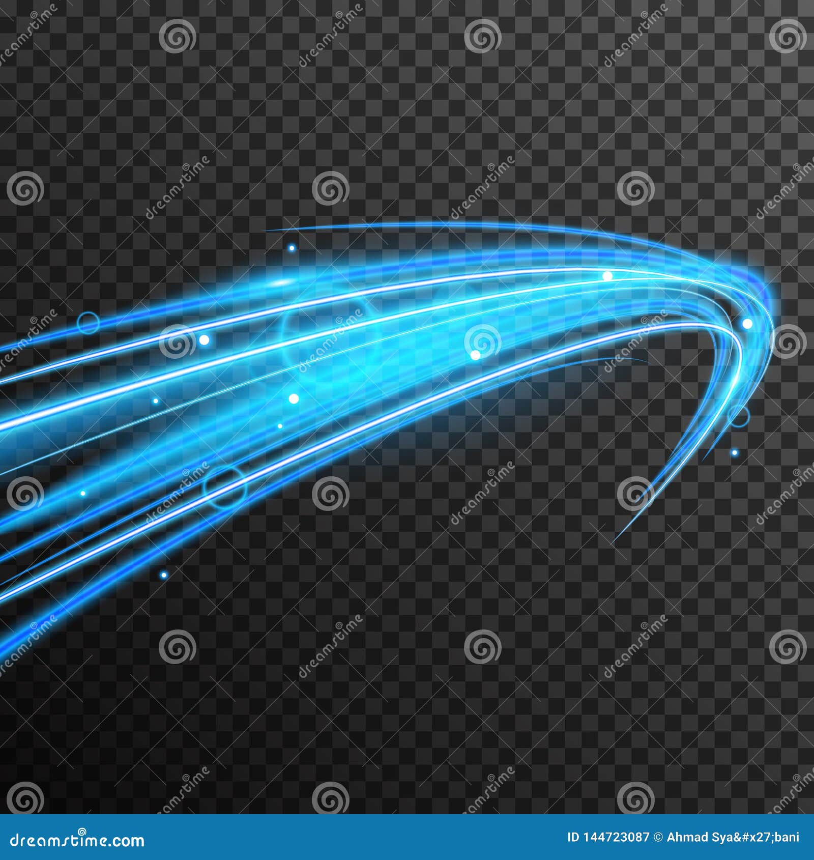 Neon Lighting Electric Thunder Glow Sparkle Vector Transparent Stock ...