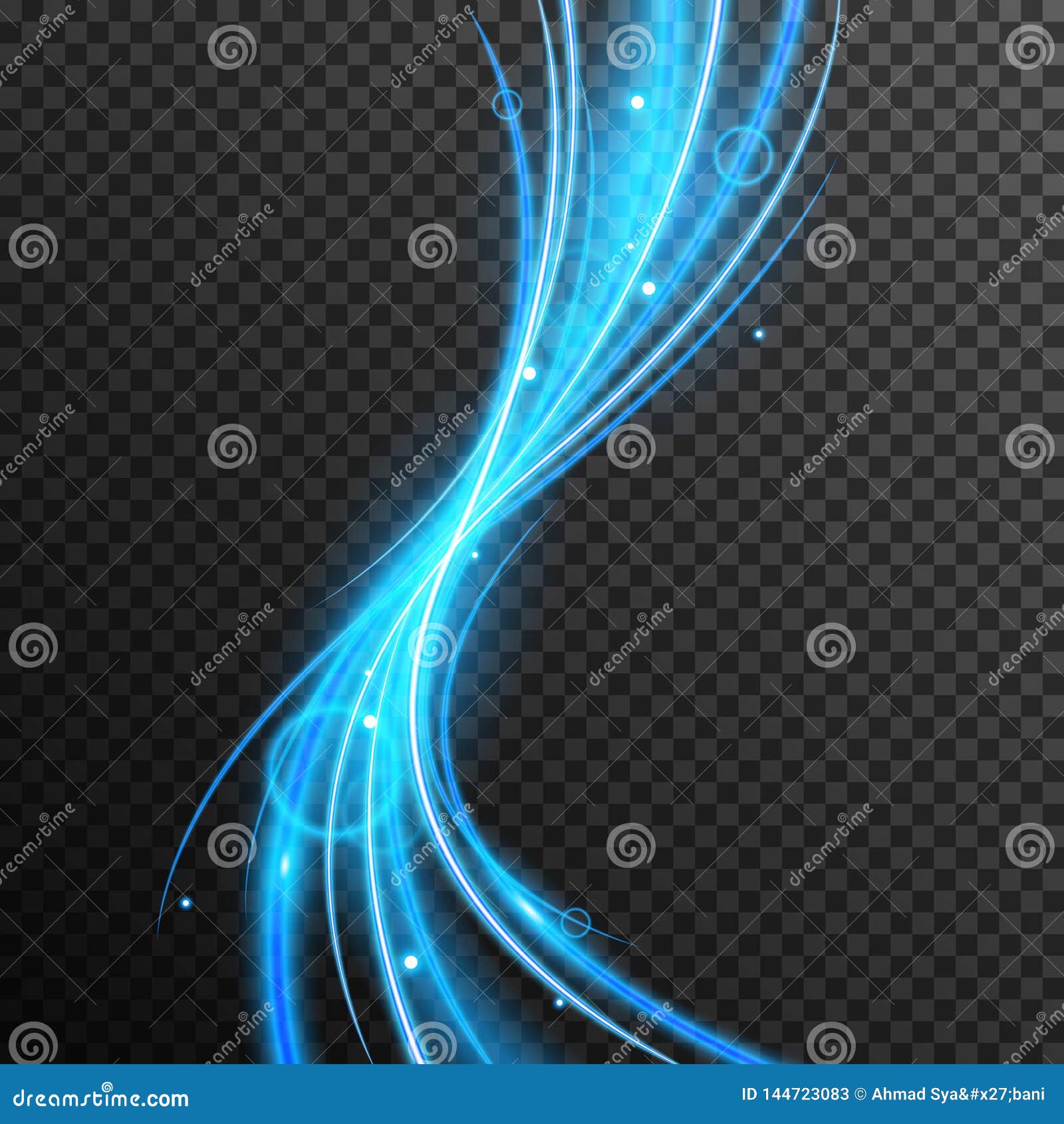 Neon Lighting Electric Thunder Glow Sparkle Vector Transparent Stock ...