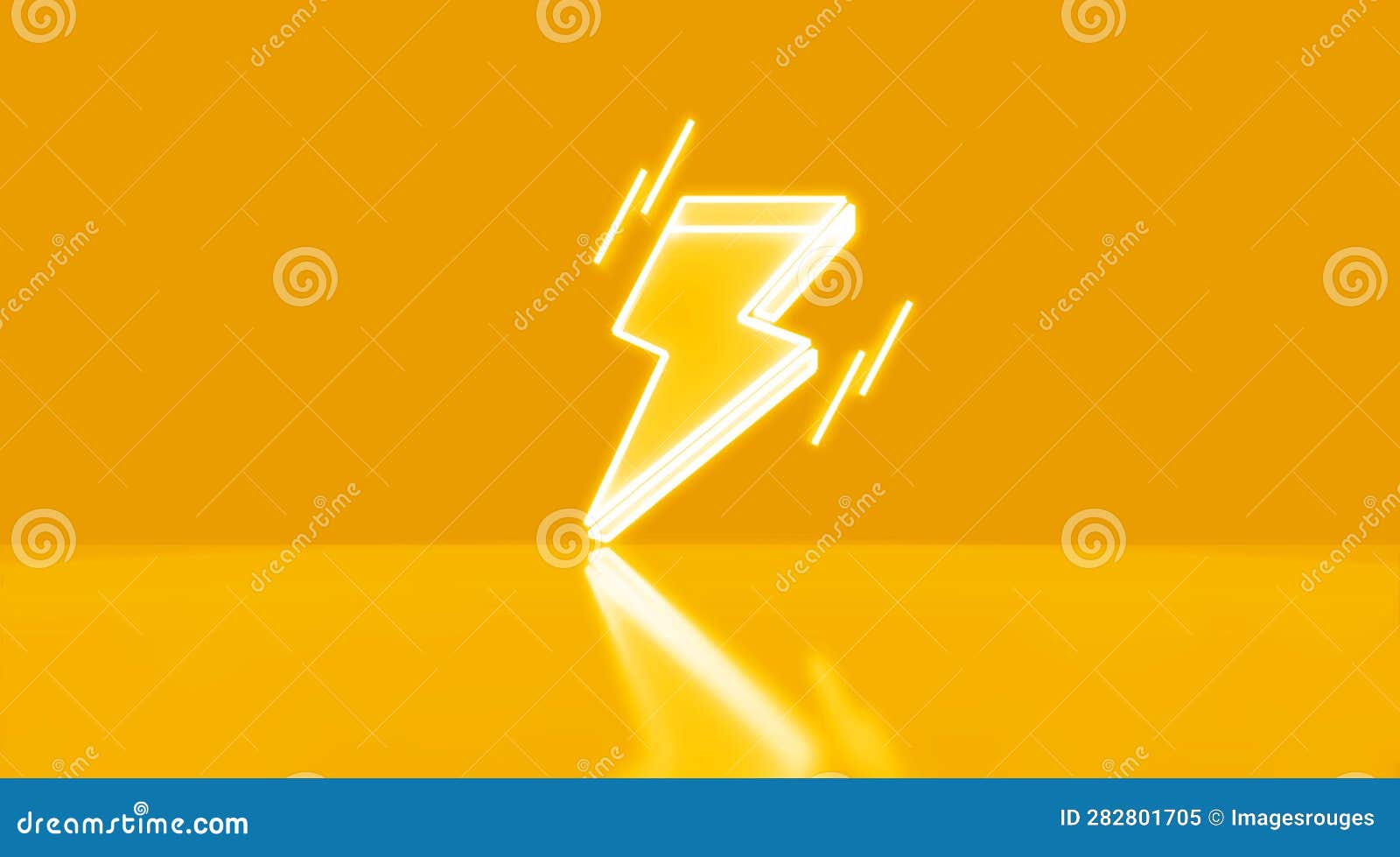 Neon Lightning Bolt Icon. Glowing Neon Thunder Flash Sign Stock ...