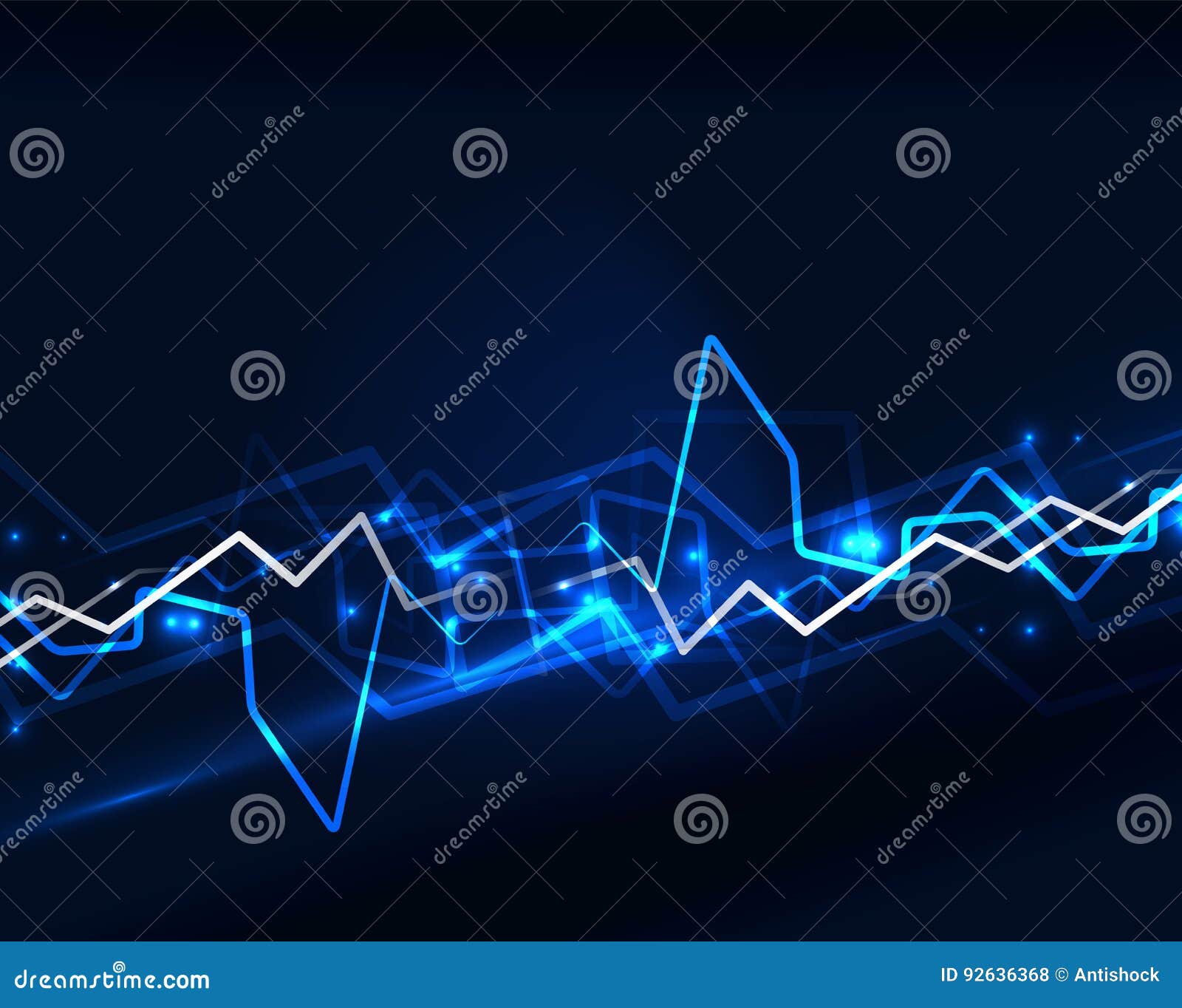 Neon Lightning Vector Background Stock Vector - Illustration of flare ...