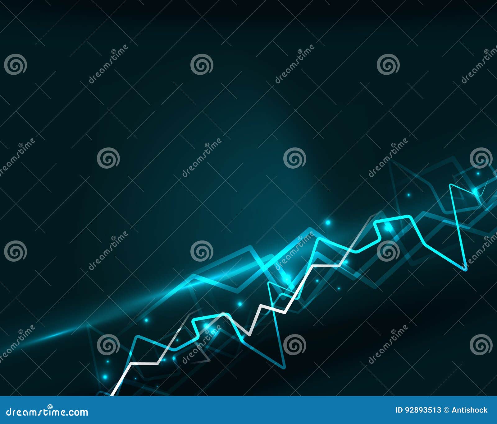 Neon Lightning Vector Background Stock Vector - Illustration of ...