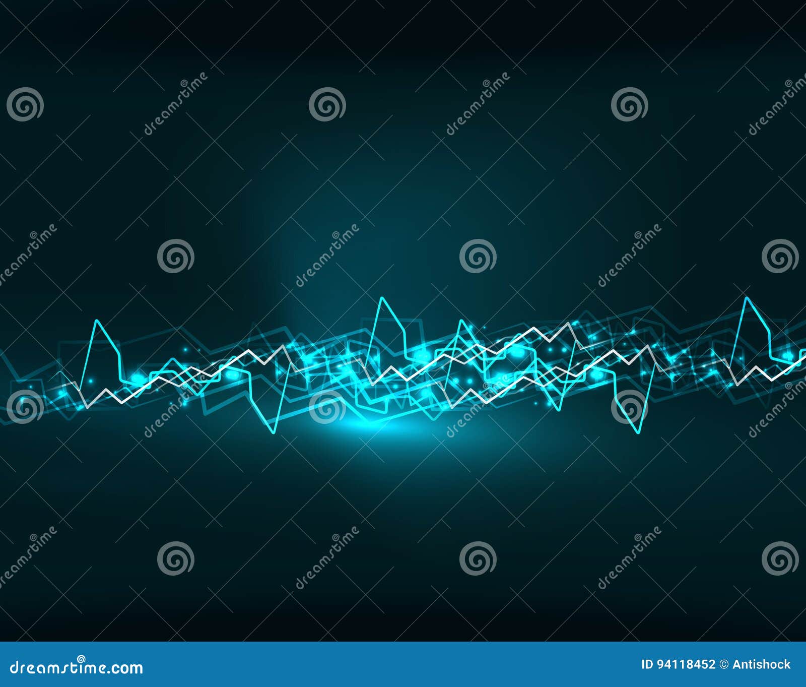 Neon Lightning Vector Background Stock Vector - Illustration of ...
