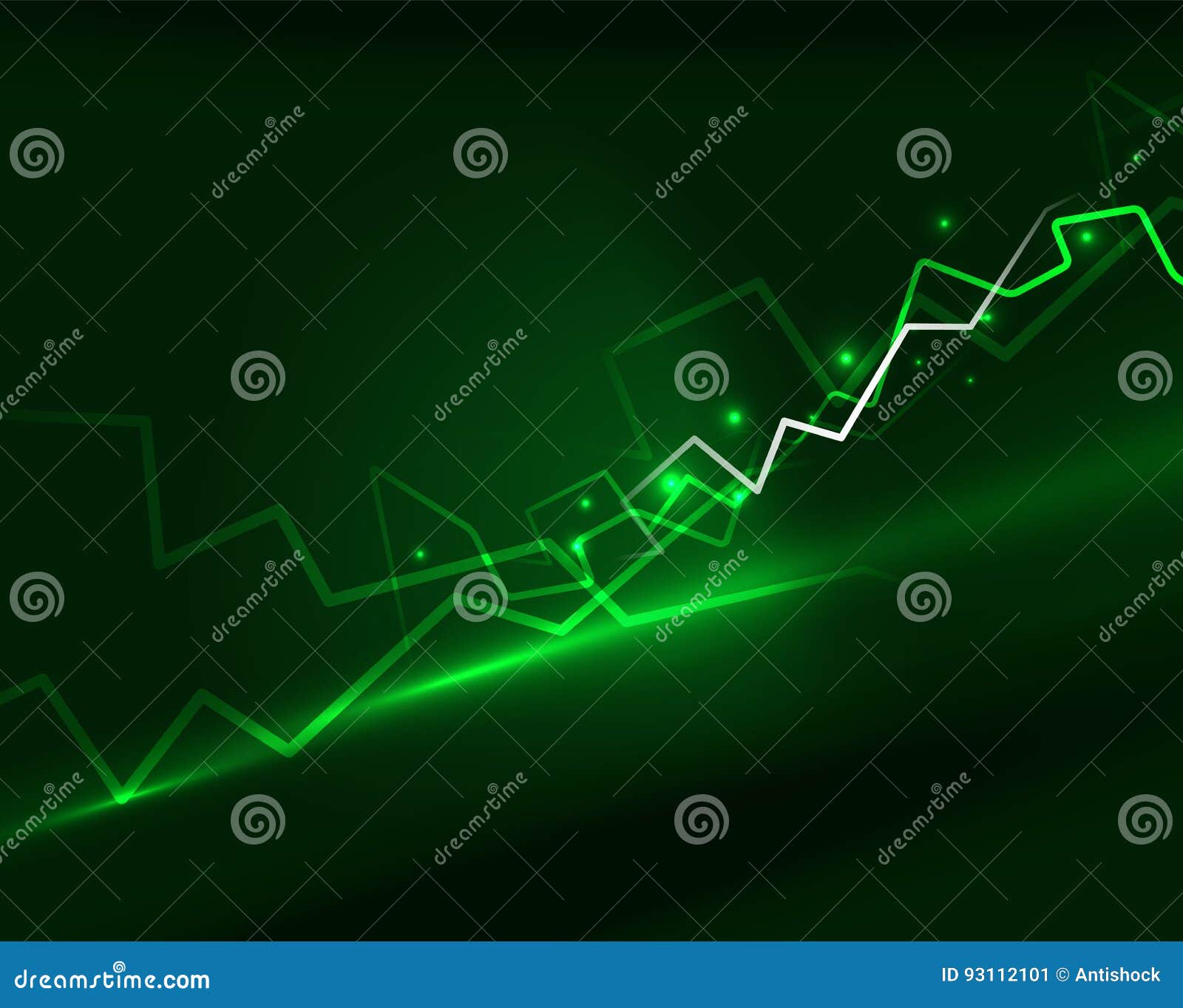 Neon Lightning Vector Background Stock Vector - Illustration of glow ...