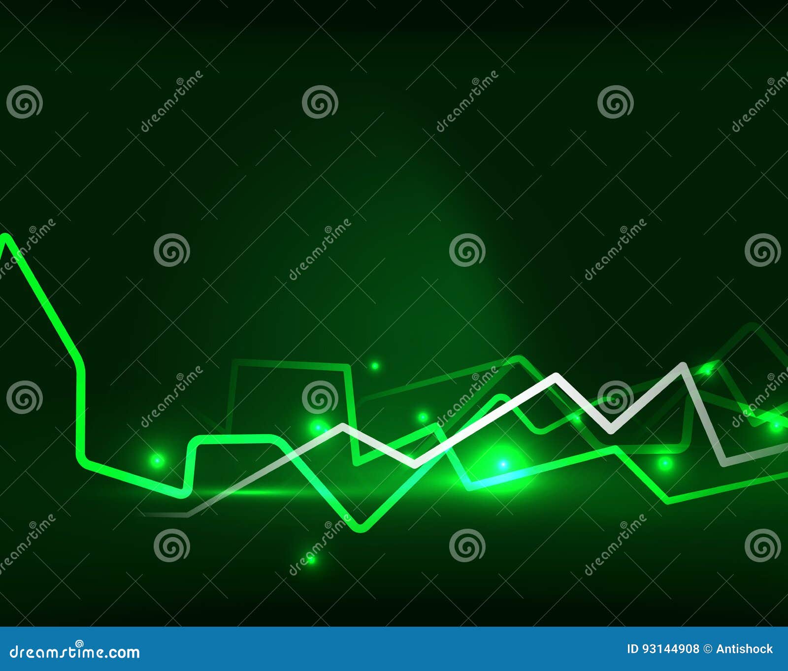 Neon Lightning Vector Background Stock Vector - Illustration of color ...