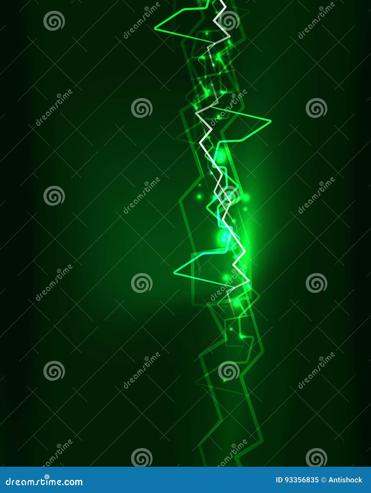Neon Lightning Vector Background Stock Vector - Illustration of design ...