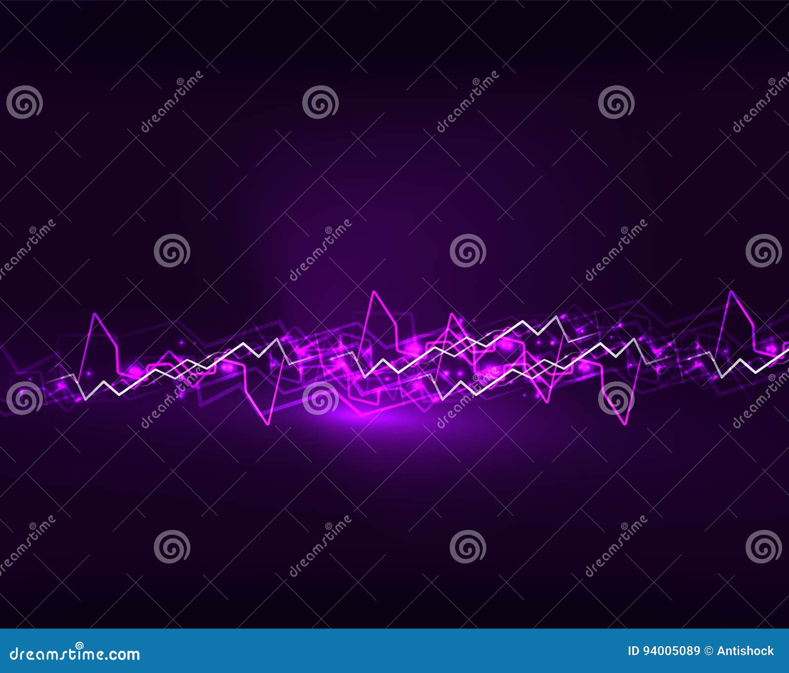 Neon Lightning Vector Background Stock Vector - Illustration of high ...