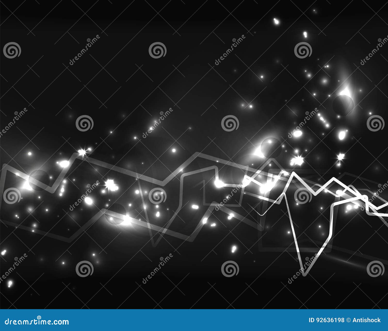 Neon Lightning Vector Background Stock Vector - Illustration of ...