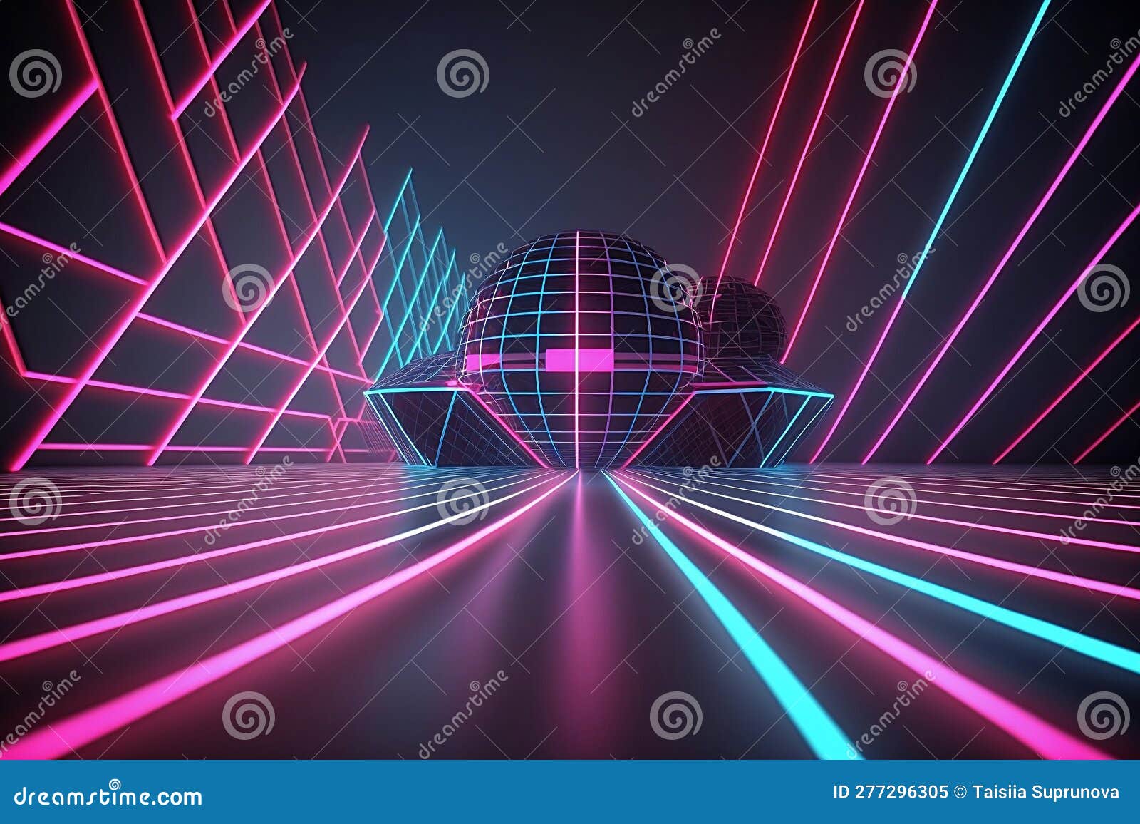 Neon Lights Neon Backgrounnd Stock Illustration - Illustration of music ...