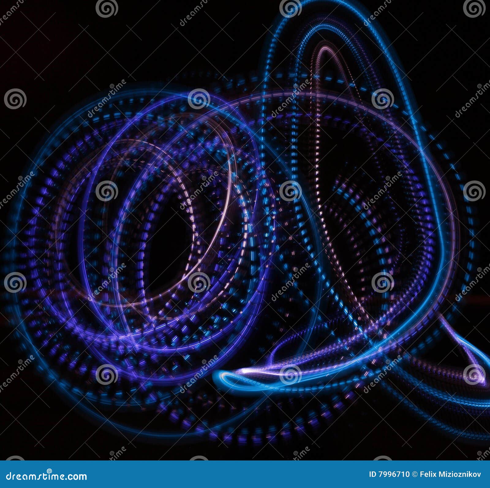 Neon lights in the dark stock photo. Image of blue, dancing - 7996710