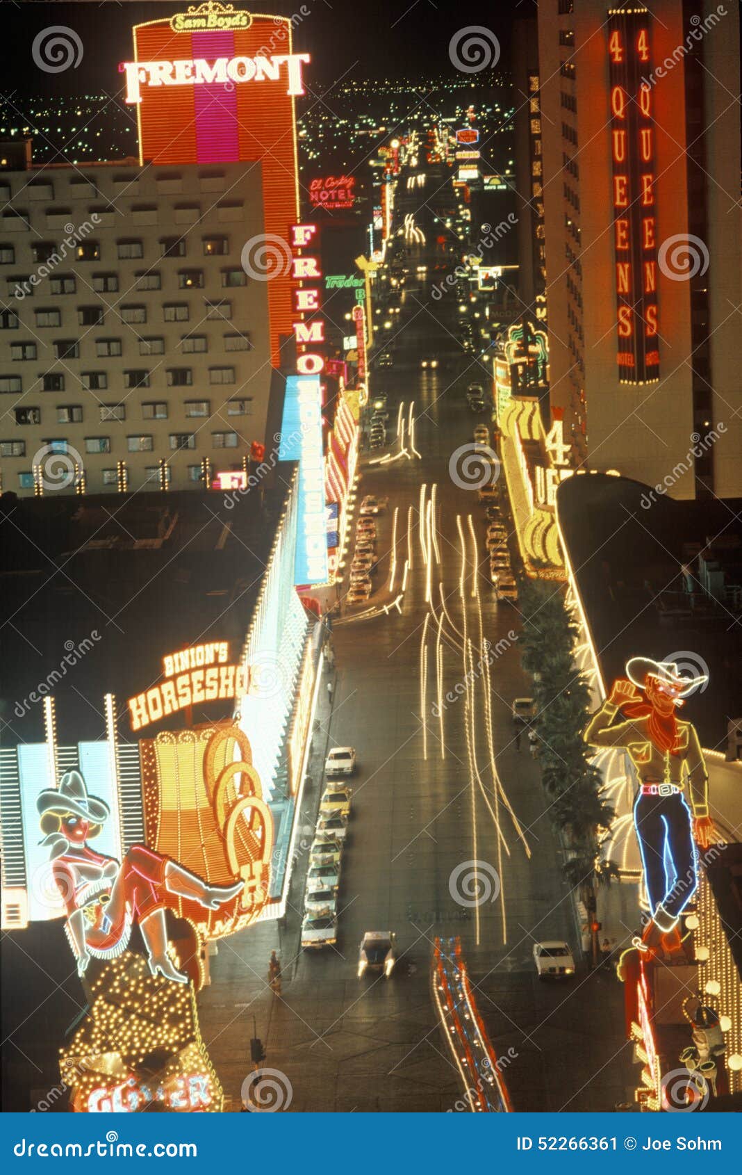 Neon Lights at Night, Downtown, Las Vegas, NV Editorial Photo - Image ...