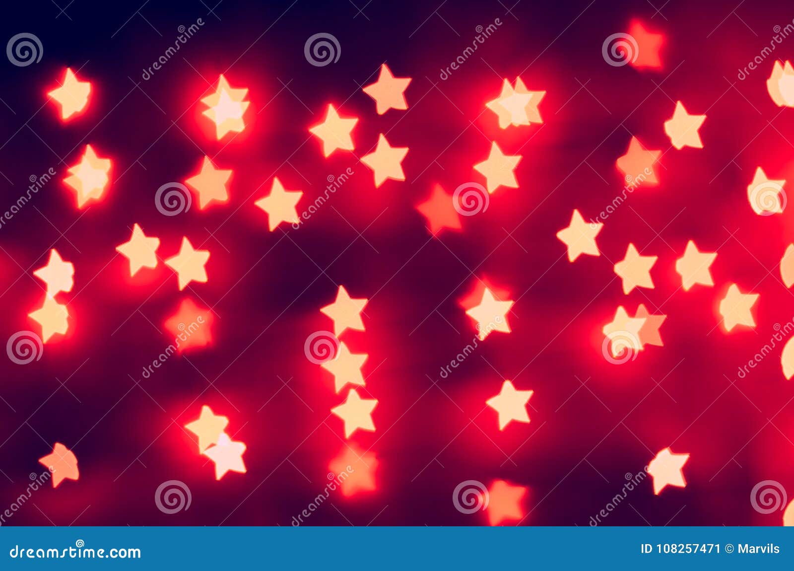 Neon Lights of the Stars Red Stock Image - Image of bright, beauty ...