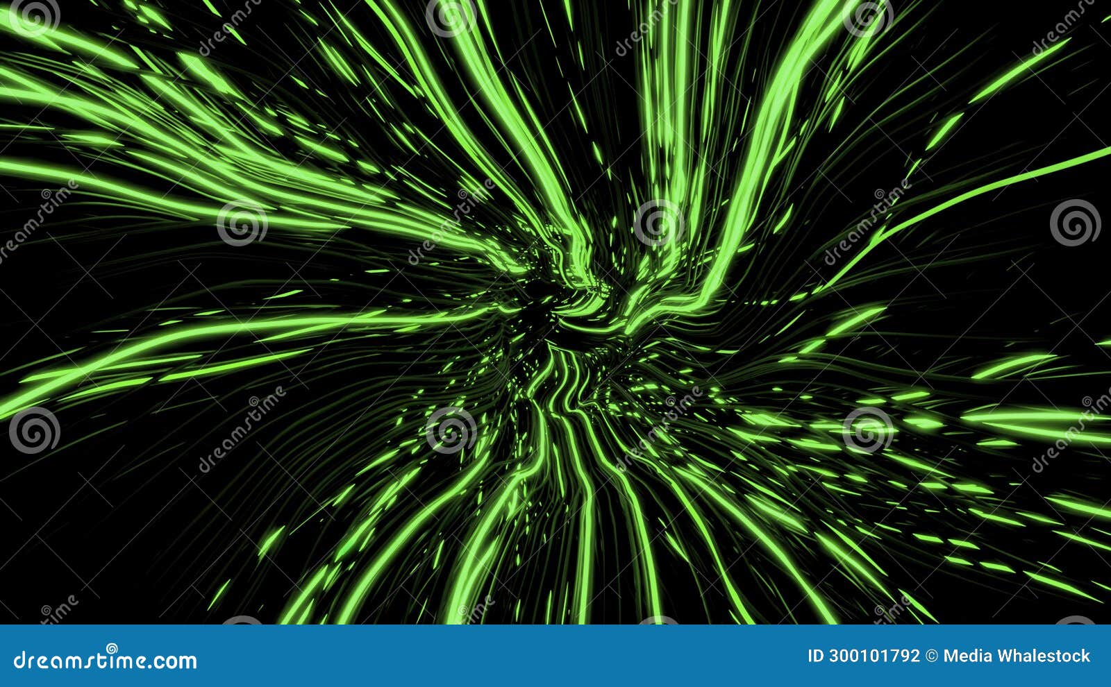 Neon Lines in Perspective are Distorted. Design. Failure with ...