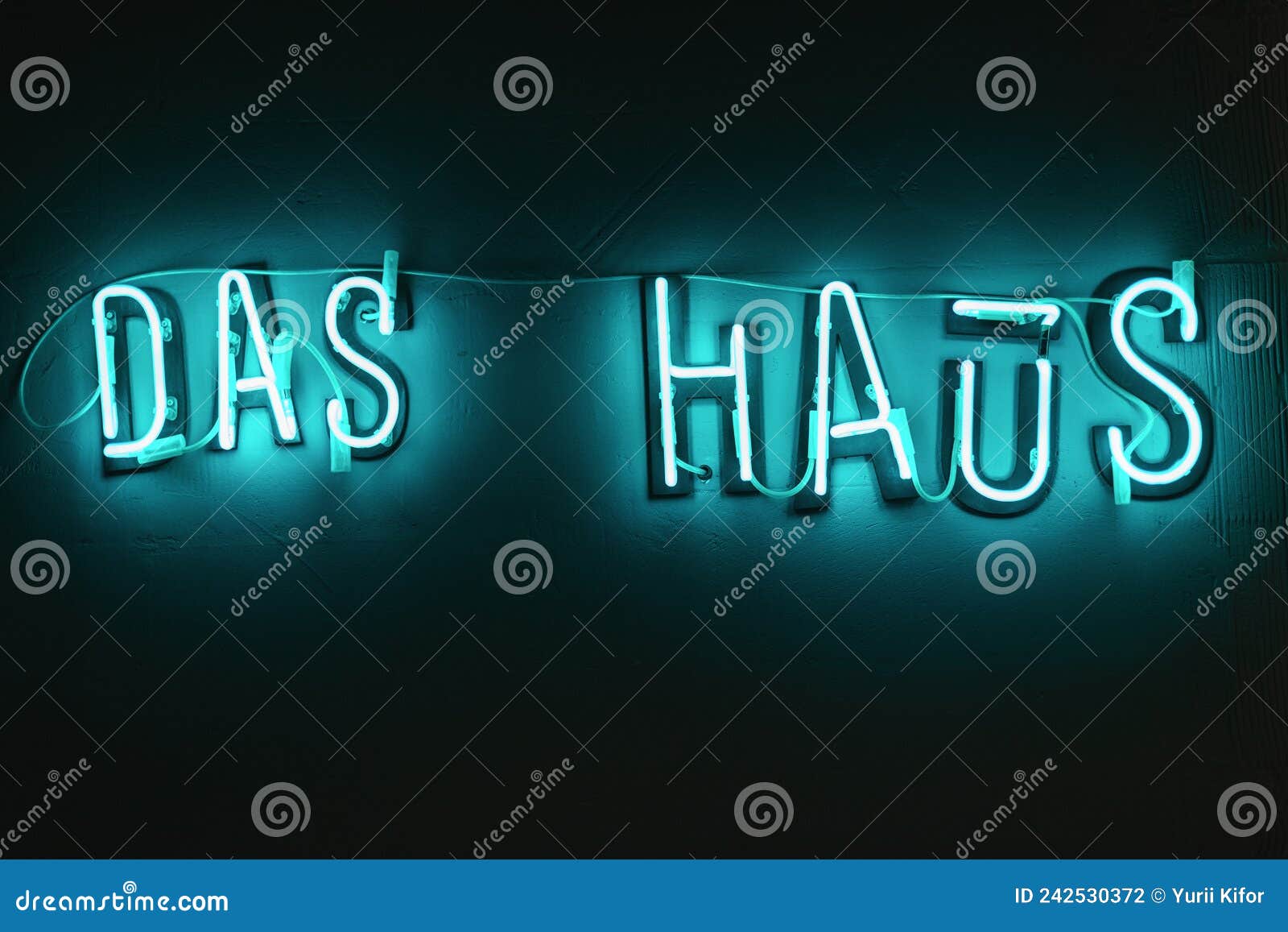 Neon luminous sign stock photo. Image of cityscape, bright - 242530372