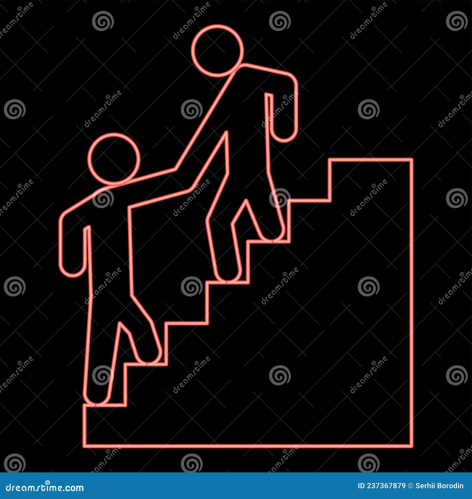 Helping A Man To Climb Icon In Trendy Design Style. Helping A Man To ...