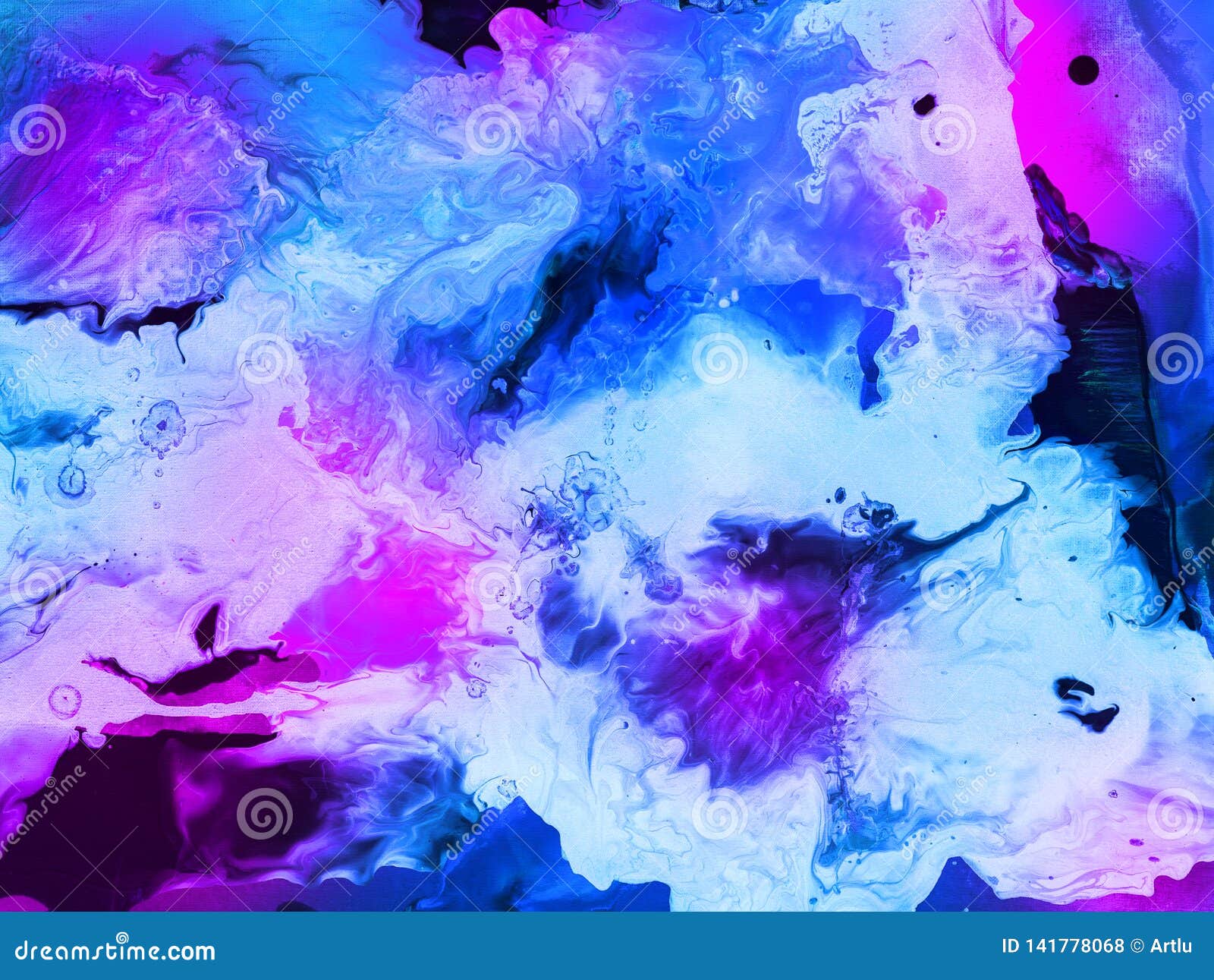 Neon Marble Texture, Abstract Hand Painted Background Stock ...