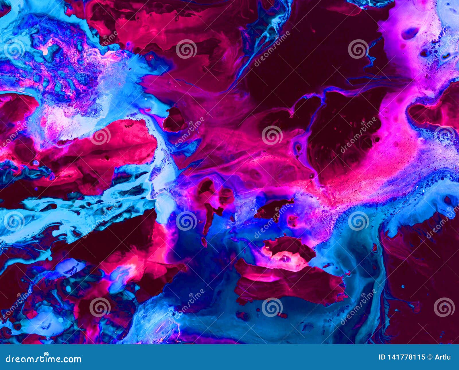 Neon Marble Texture, Abstract Hand Painted Background Stock ...