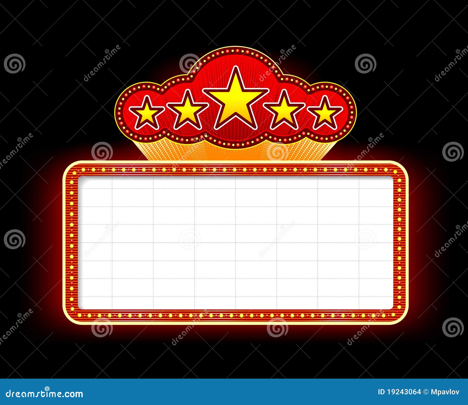 Neon Marquee Sign Vector Illustration | CartoonDealer.com #19243064