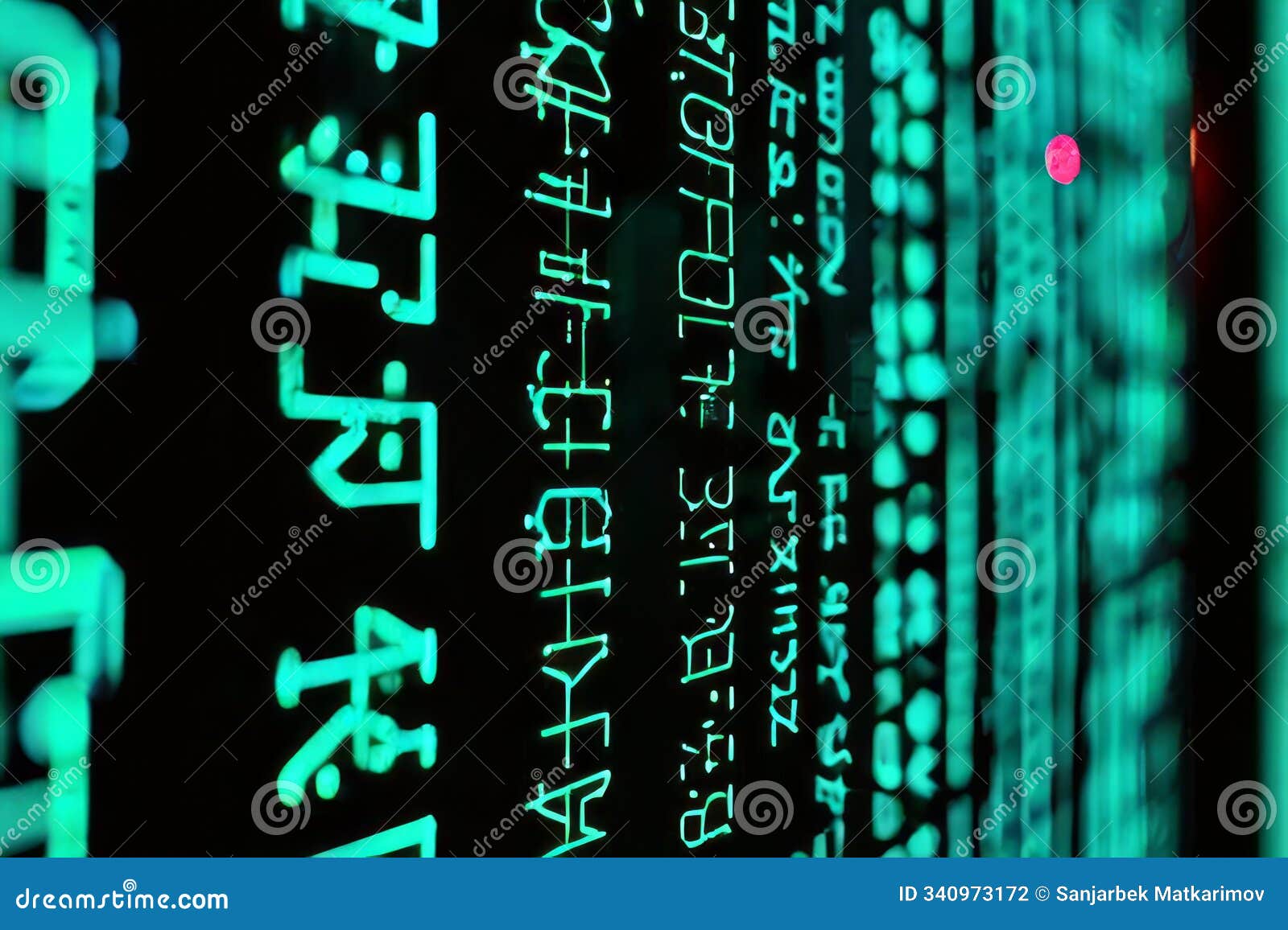 Green Code Background Cartoon Vector | CartoonDealer.com #43121123