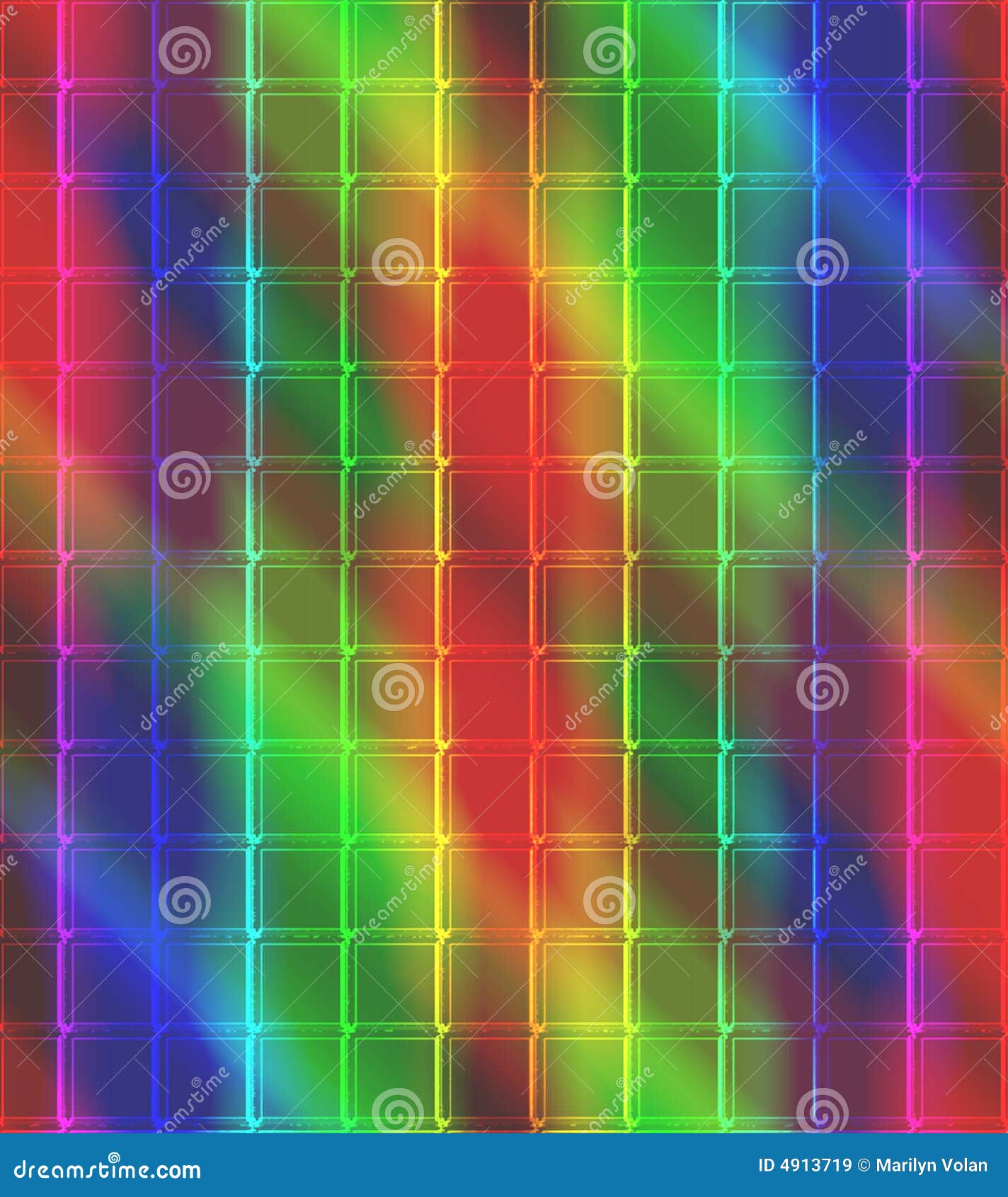 Neon Mosaic Tile Background Picture. Image: 4913719