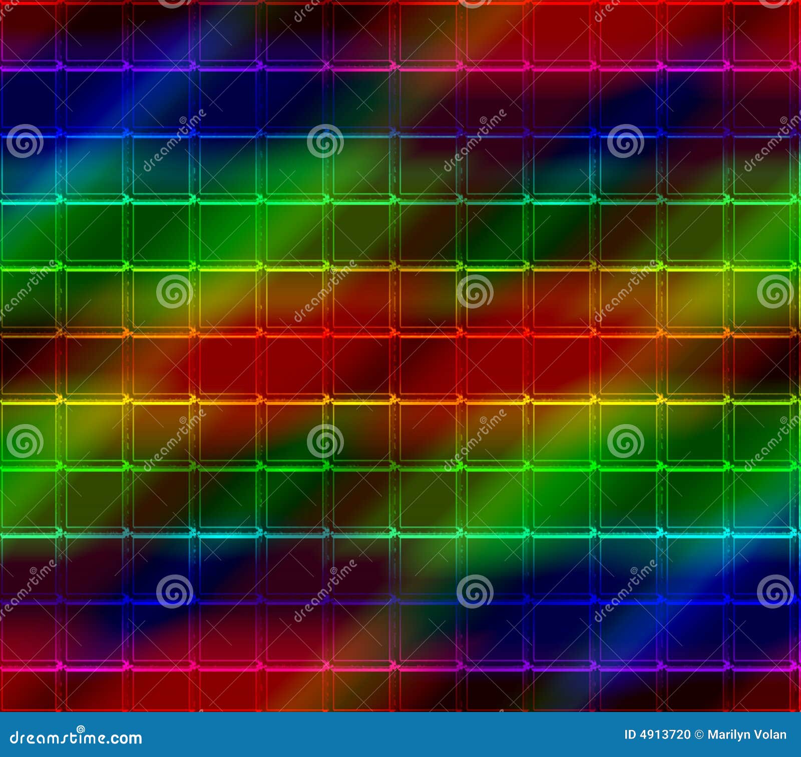 Neon Mosaic Tile Background Stock Illustration - Illustration of ...
