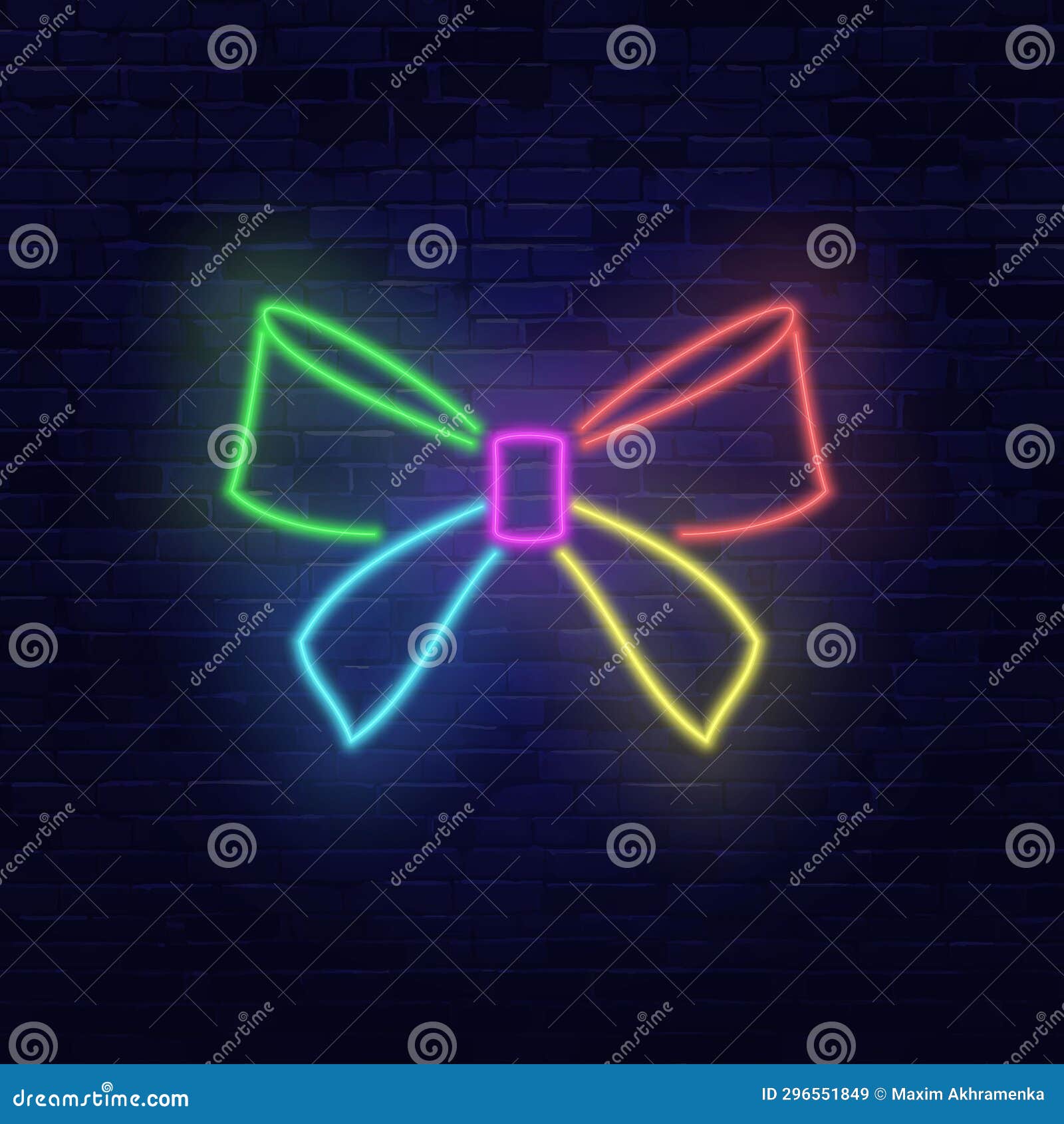 Neon Multi Coloured Edged Polygons Moving And Turning On A Black ...