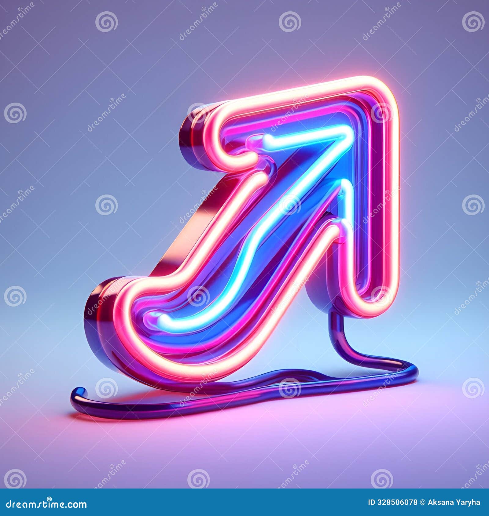 Neon Multicoloured Modern Spark Light Purple Arrow Pointer Cursor ...