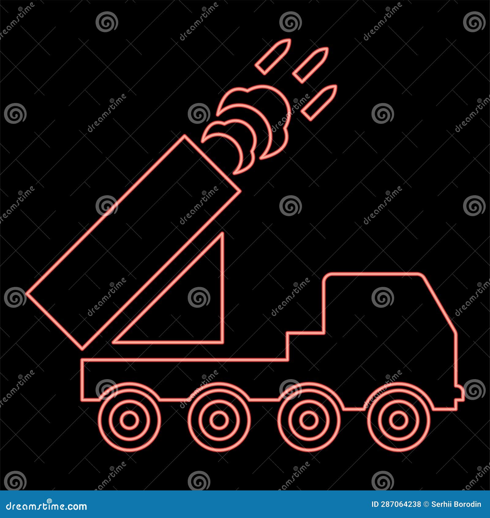 Reactive System Volley Fire Salvo Artillery American Multiple Launch On ...