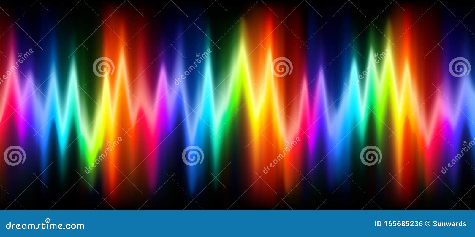 Techno Rainbow Background