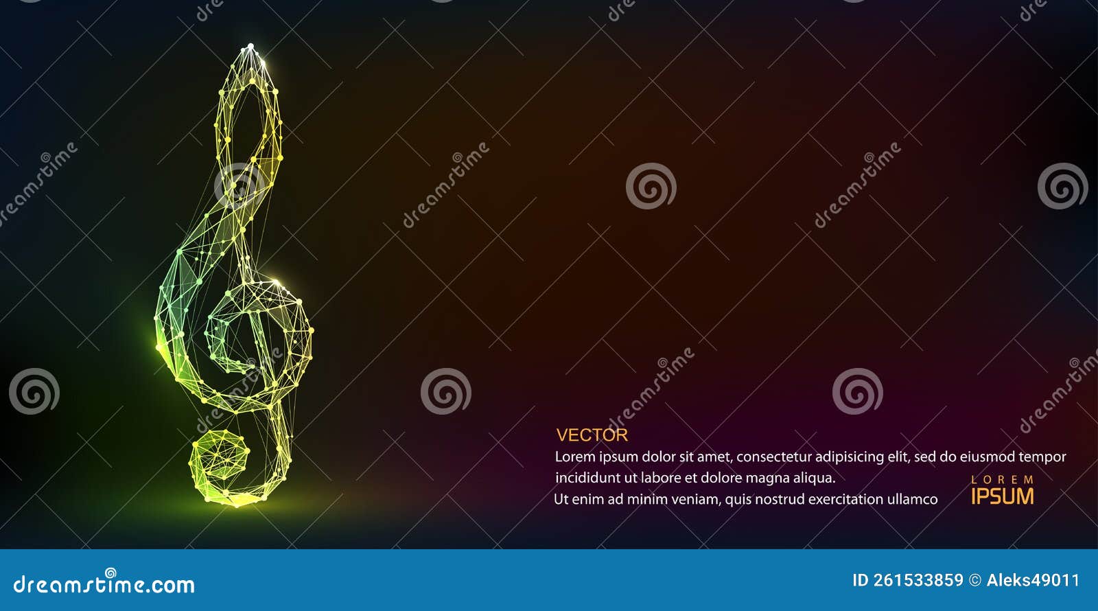 Neon Music.Musical Notes .Continuous Line Drawing.Vector Illustration ...