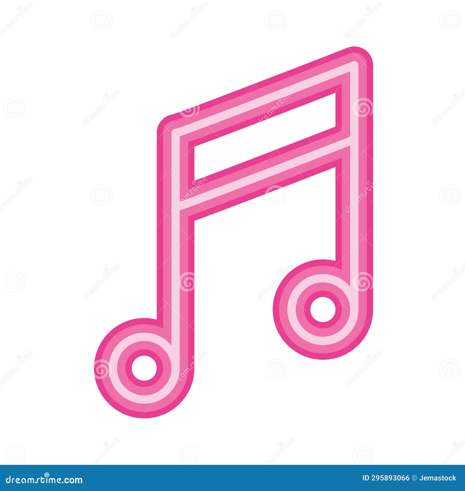 Neon music note stock illustration. Illustration of light - 295893066