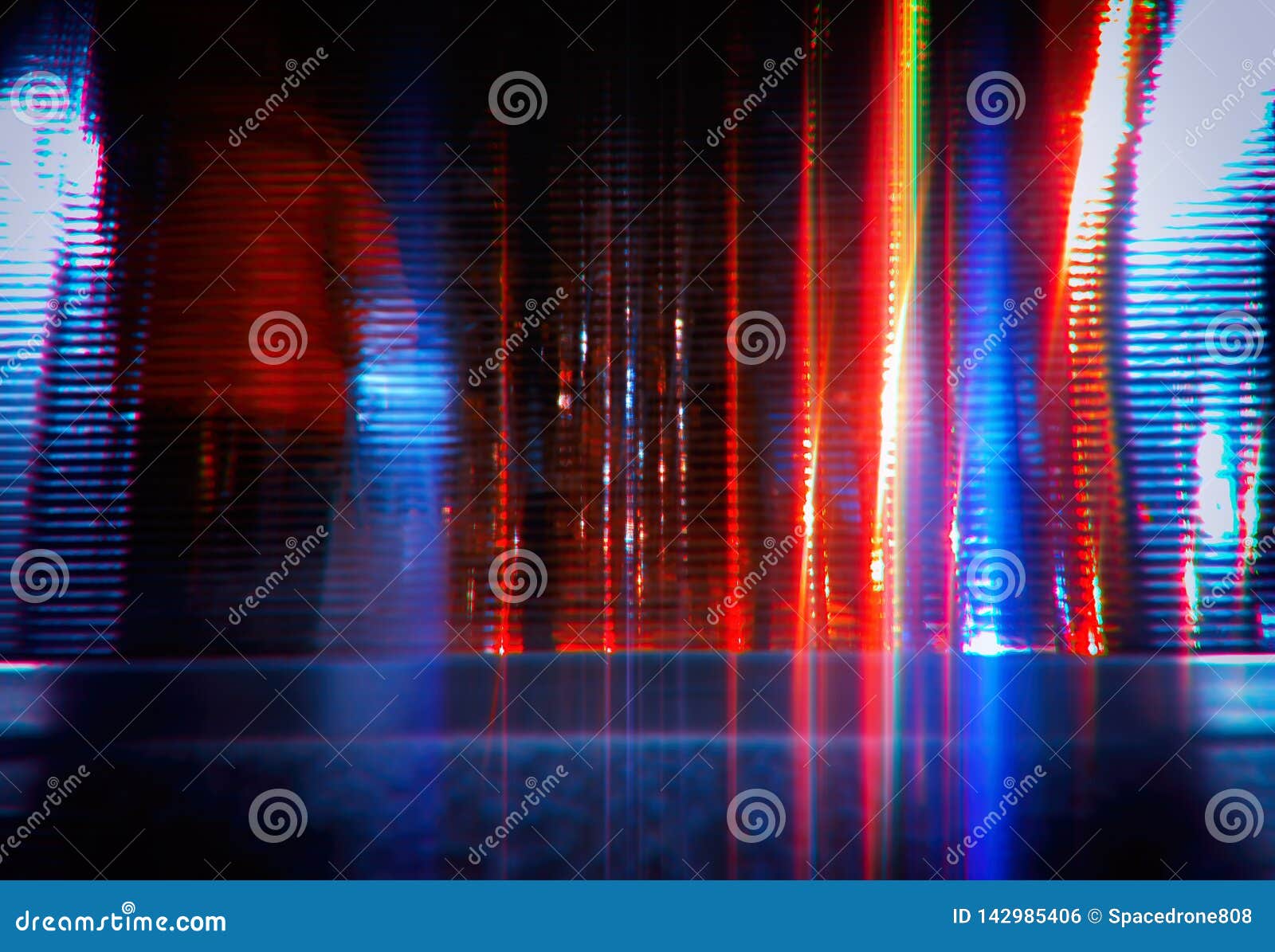 Neon Night Future City Street Abstract Background Stock Illustration ...