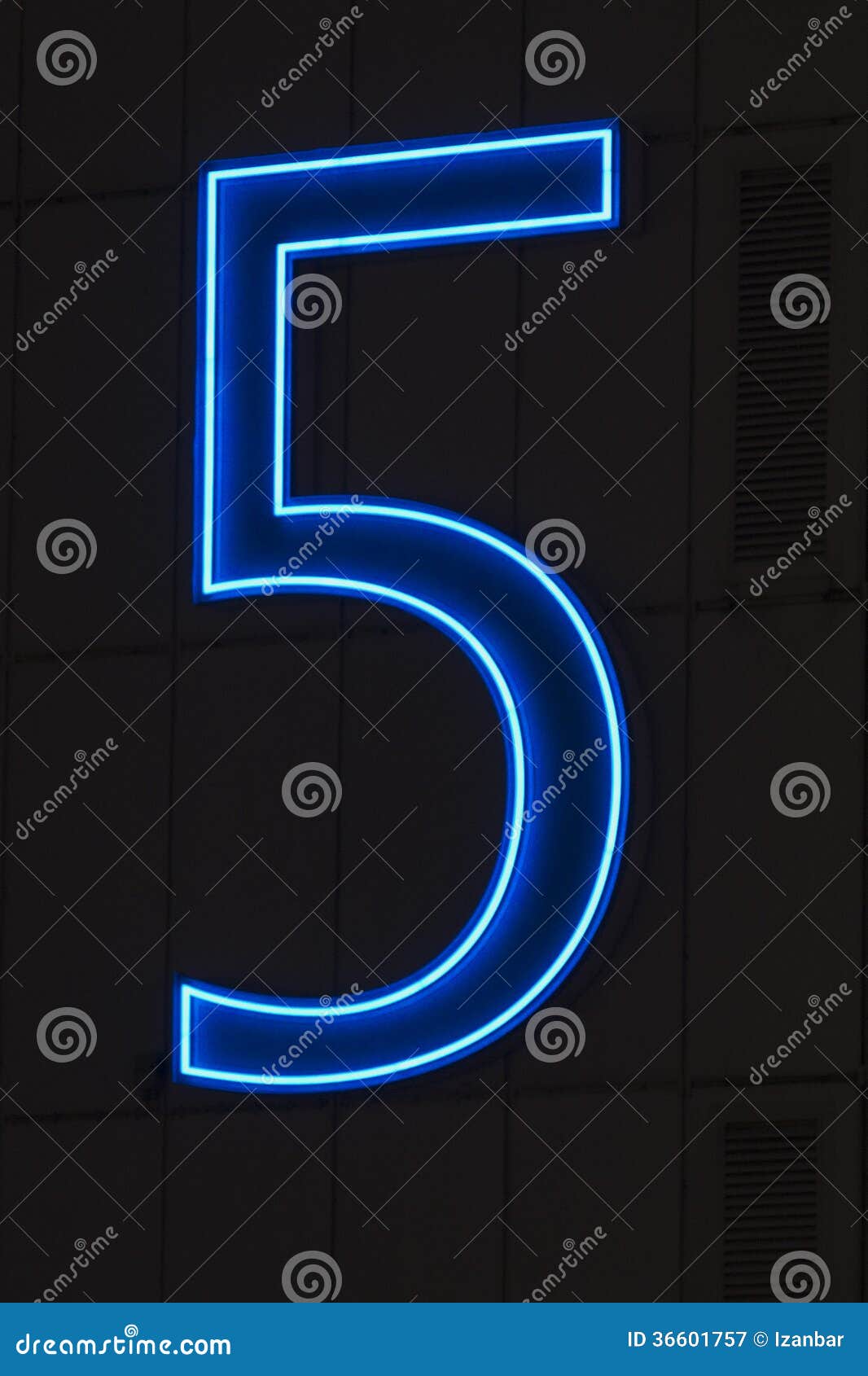 Neon number 5 stock image. Image of design, number, bright - 36601757