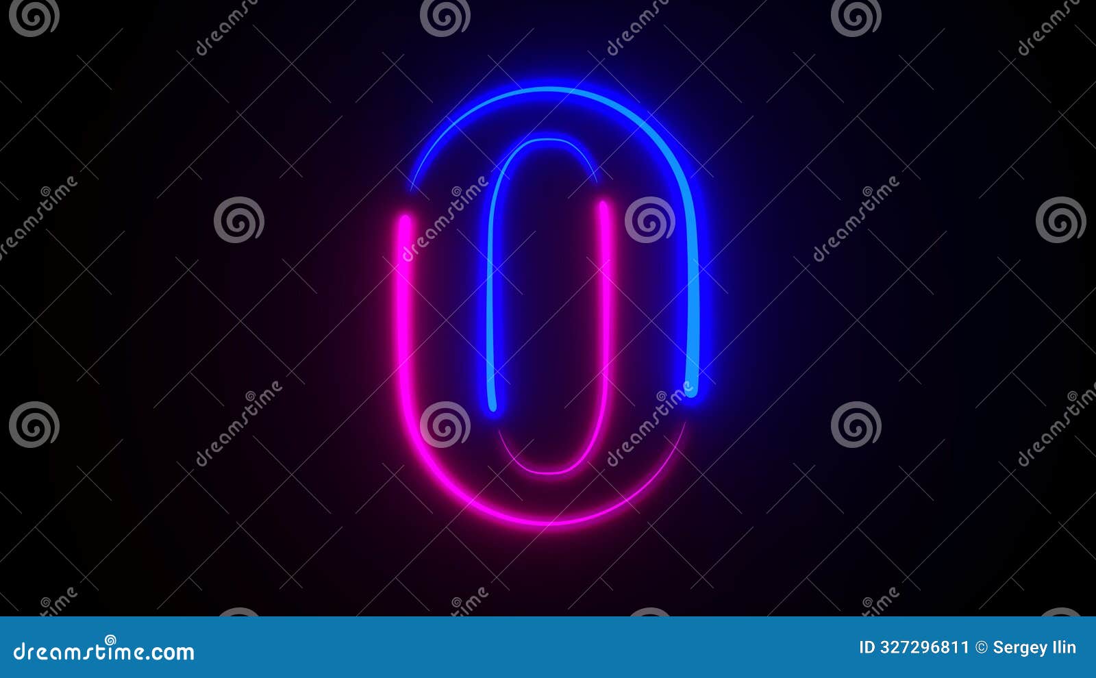 Neon Red Number 2 On Black Background. Learning Numbers, Serial Number ...