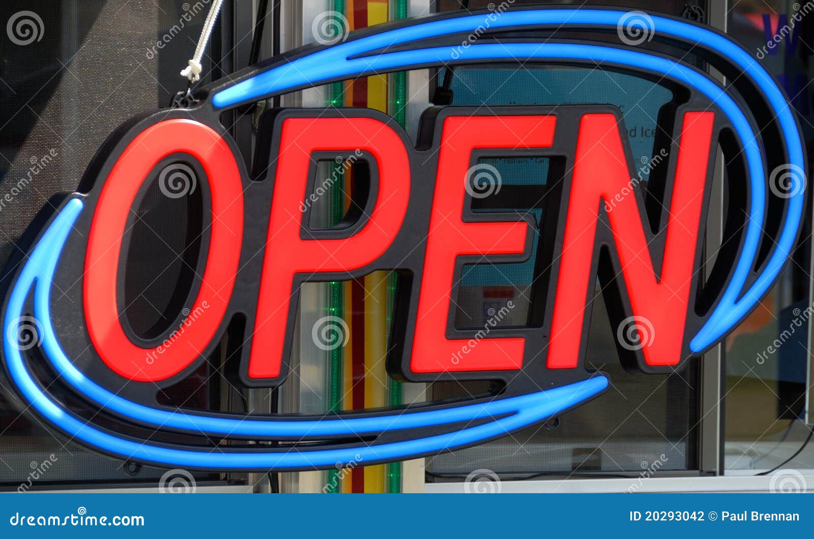 Neon open sign stock photo. Image of retail, electronics - 20293042