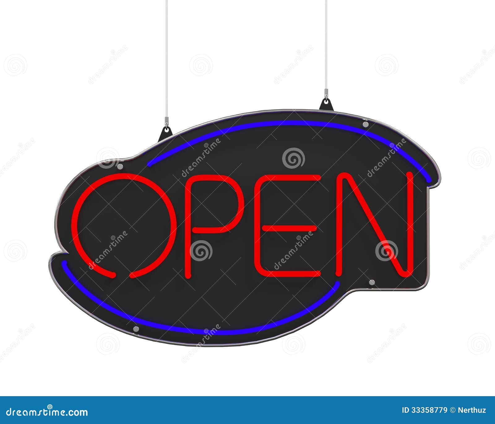 3D Open Sign Stock Photography | CartoonDealer.com #42277532